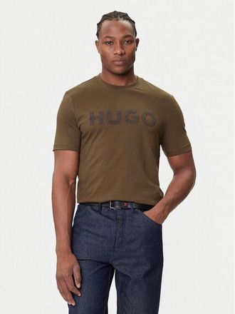HUGO BOSS T-Shirt Dulivio 50542737 Khakifarben Regular Fit
