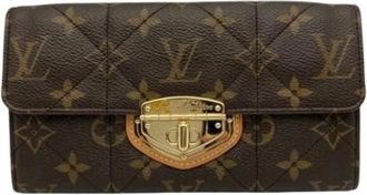 Louis Vuitton Portefeuille long (bi-pli) Pre-owned - Femme - Pre-owned - Brun - Taille: ONE Size
