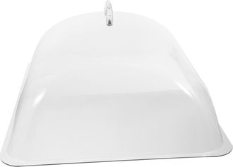 SOLUSTRE Transparente Quadratische Praktische Lebensmittelabdeckung Leichtes Komfortables Abdeckhauben Design zum Schutz von Speisen und Obst vor Insekten für 