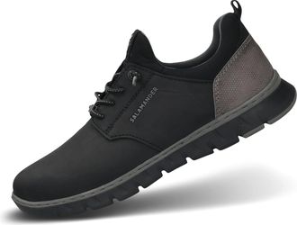 Salamander Herren Sneaker, Sneaker aus Leder, schwarz, 44 EU