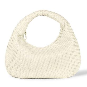 Amazon Essentials Sac à bandoulière tissé pour femme, blanc cassé, taille unique