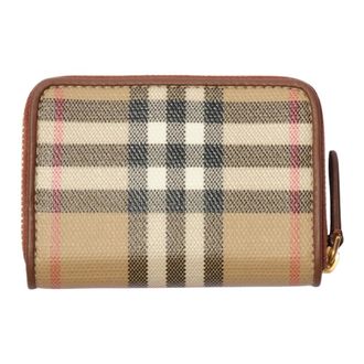Burberry Porte-monnaie zipp&eacute; - Femme - Accessoires - Beige - Taille: ONE Size