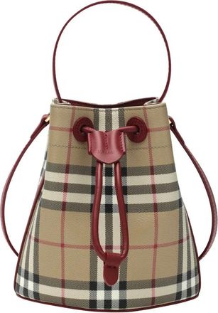 Burberry Femme, Sacs, Beige, Taille: ONE Size Mini Sac Seau Check