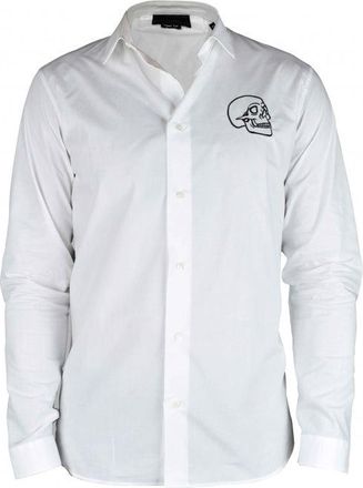 Philipp Plein Gold Cut Ls Skull Shirt