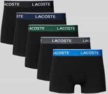 Lacoste Skinny Fit Trunks aus Baumwoll-Mix im 5er-Pack