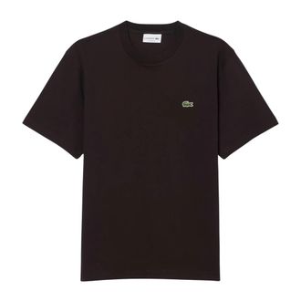 Lacoste T-Shirt mit kleinem Logo - - Tops - Herren - Braun - XL