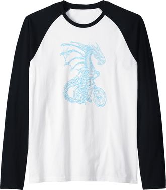 Seembo Dragon Cycling Fahrrad Lustiges Biker Tierfahrrad Raglan