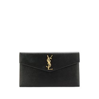 Saint Laurent Medium Monogram Plaque Pouch