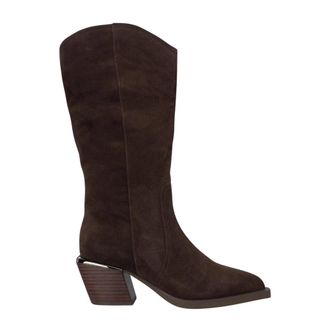Alma En Pena Halbstiefel mit spitzer Zehenpartie und Absatz - - Shoes - Damen - Braun - 37 EU