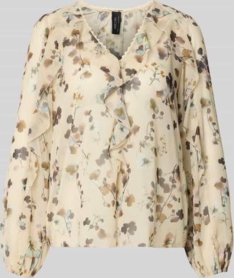 Marc Cain Bluse im Allover-Look mit Volants