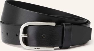 HUGO BOSS Lederg&uuml;rtel Kai schwarz