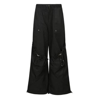 The Attico Lange Hose mit elastischem Bund und Taschen - - Trousers - Damen - Schwarzk - 2XS