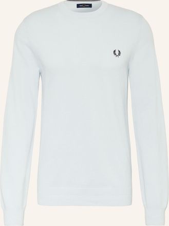 Fred Perry Piqu&eacute;-Pullover blau