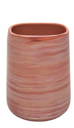 Kleine Wolke 8470325852 Zahnputzbecher Argentic, Siena, 7 x 10,5 cm, Steinzeug