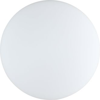 Eglo Deckenlampe Ella, &Oslash; 35 cm, 2 flammige Wandlampe, Deckenleuchte aus Stahl und Glas in Wei&szlig;, Opal matt, Wohnzimmerlampe, K&uuml;chenlampe, B&uuml;rolampe, Flurlam