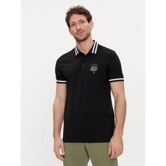 Aeronautica Aeronautica Militare Poloshirt 241PO1758P191 Schwarz Regular Fit