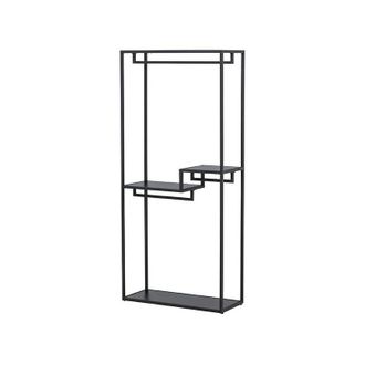 Venture Design Venture Home - Staal Garderobenst&auml;nder 2 Regale, 3 Kleiderstangen schwarz