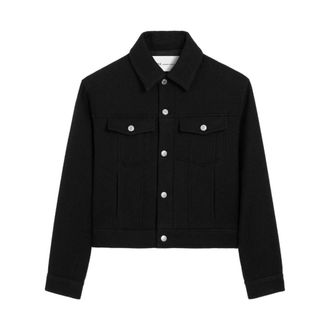 Ami Veste Trucker en Laine - Homme - Vestes - Noir - Taille: M