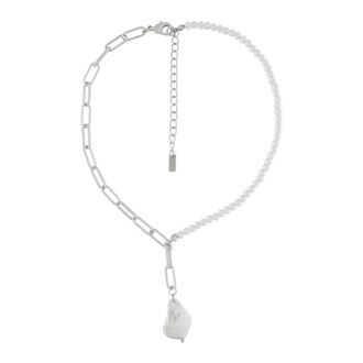 Dansk Copenhagen Kurze Statement-Perlenmix-Halskette - - Accessories - Damen - Grau - ONE SIZE