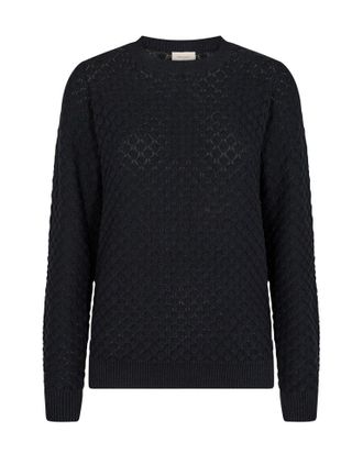 Freequent Strickpullover FQDODO mit feinster Lochstickerei