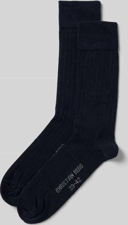 Christian Berg Socken mit Label-Print im 2er-Pack