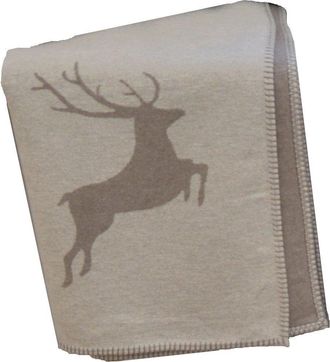 David Fussenegger 41179740 Sylt Baumwolldecke Hirsch, 140 x 200 cm