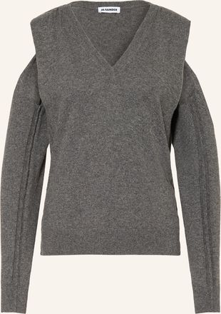 Jil Sander Cashmere-Pullover grau
