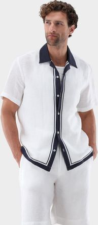 van Laack Kurzarm Bowlinghemd aus Leinen