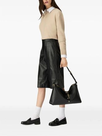 Furla Calfskin Shoulder Bag - Black