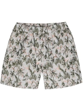 Pleasures Parrot Jacquard-Bermudas - Grau