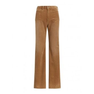 Polo Ralph Lauren Femme, Pantalons, Brun, Taille: 44 FR Pantalon Évasé en Velours Côtelé Jenn