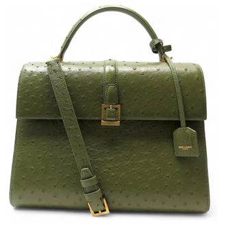 Saint Laurent Crossbody Bags - NEUE SAINT LAURENT HANDTASCHE MIT OBEREM GRIFF 674 - Gr. unisize - in Gr&uuml;n - f&uuml;r Damen