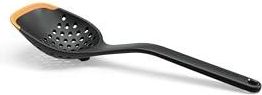 Fiskars Sieblöffel, Länge: 30 cm, Kunststoff/Silikon, Functional Form, Schwarz/Orange, 1027302
