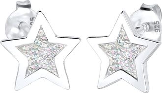 Elli Ohrringe Damen mit Stern Symbol Astro Trend Filigran in 925 Sterling Silber