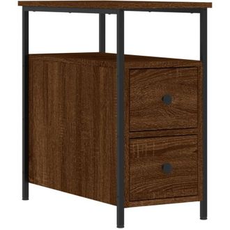 vidaXL Nachttisch Braun Eichen-Optik 30x60x60 cm Holzwerkstoff Vidaxl