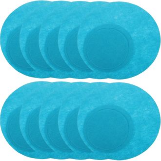 Aboofan 24 St&uuml;ck Filz Geschirrschutz Topfteiler Kernschutzmatten rutschfest Hitzebest&auml;ndig F&uuml;r Porzellan Keramik K&uuml;chen Tischschutz