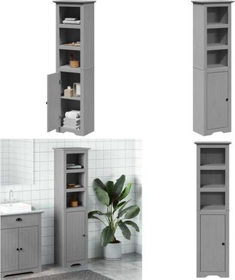 vidaXL Badschrank bodo Grau 44x30x160 cm - Vidaxl