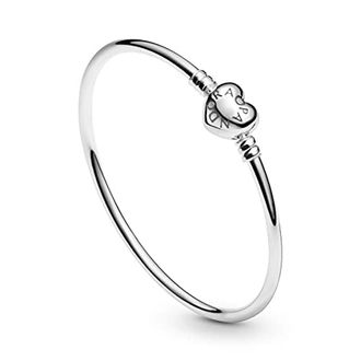 Pandora Momente Herz-Verschluss Armband - - Accessories - Damen - Grau - ONE SIZE