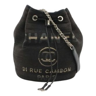Chanel Pre-owned Vintage Canvas Shoulder Bag - - Pre-owned - Damen - Schwarzk - ONE SIZE