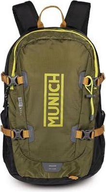 Munich Gym Sports Backpack Treck 35 l Khaki Fw24, 35L Mixte, Kaki