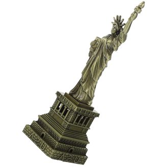 BESPORTBLE Freiheitsstatue Metallfigur Detailreiche Dekoration f&uuml;r B&uuml;ro Wohnzimmer und Schlafzimmer Stabile Metall kunstfigur als Edles Desktop B&uuml;cherregal Acces