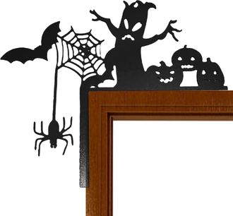 Generic Tür-Topper aus Metall - Dekoration für Eingangstür, aus Metall | Fantasievolle Halloween-Dekoration für Eingangsbereich, Schlafzimmer, Küche, Wohnzimm