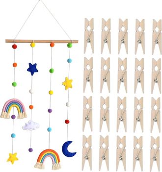 DOITOOL Wandschmuck Aus Langlebigem Material Fotoaufh&auml;nger Mit Klammer Bilderaufh&auml;nger Zum Befestigen Von Fotos Wandbehang Als Dekoration F&uuml;r Zuhause H&auml;ngedek