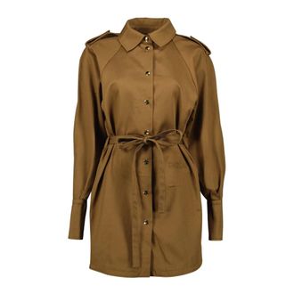 Patou Braunes Hemdkleid- Herbst-Winter 2025 Kollektion - - Dresses - Damen - Braun - S