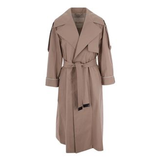 Max Mara Femme, Manteaux, Beige, Taille: 36 FR Trench-coat ceintur&eacute;