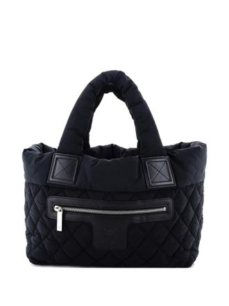 Chanel Coco Cocoon Reversible Quilted Nylon Small tote bag - Schwarz