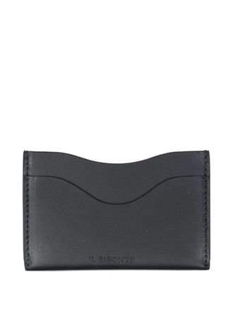 IL BISONTE porte-cartes en cuir - Noir