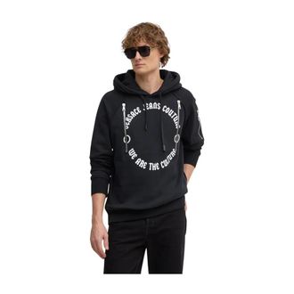 Versace Jeans Couture Logo-print Hoodie - - Sweatshirts & Hoodies - Herren - Schwarzk - M