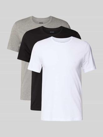 HUGO BOSS Regular Fit T-Shirt aus reiner Baumwolle Modell CLASSIC im 3er-Pack