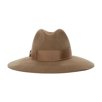Borsalino Hut mit breiter Krempe - - Accessories - Damen - Braun - L